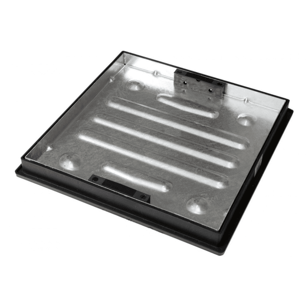 Recessed Cover and Frame 10T Steel SQ/RD - Resins R Us || Resin-Bound ...